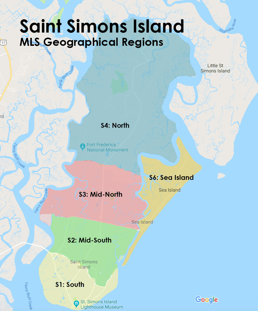 Saint Simons Real Estate Areas – Ken Sausedo